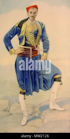. English: Greek Man's Town Costume (Crete) including Vraka trousers ...