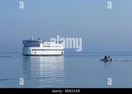 Steamship Authority ferries "MV Island Home" and "MV Woods Hole" pass ...