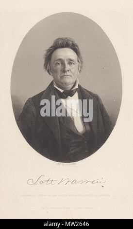 . Lott Warren (1797-1861) . Contemporary portrait. Engraving by ...