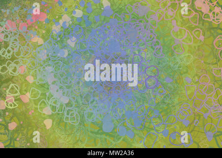 Color abstract pattern, generative blended messy shapes, art background ...