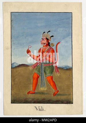 'Vali, the Monkey King killed by Rama' is a dramatic scene from the ...