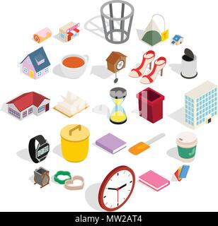 Peasant house icons set, isometric style Stock Vector Image & Art - Alamy