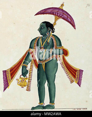 A depiction of Vamana, the Dwarf Avatar of Vishnu, an important figure ...