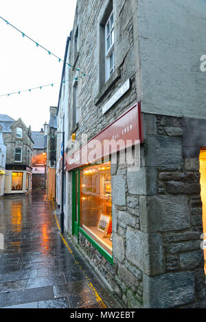 Shops along Commercial Street Lerwick the main shopping area in ...