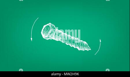 Lag Bolt Vector Illustration Stock Vector Image & Art - Alamy