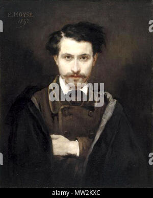 'Autoportrait' by Édouard Moyse, painted in 1853, is a self-portrait of ...