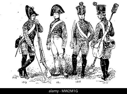 664 Évolution uniforme polytechnique 1809-1815 Stock Photo - Alamy