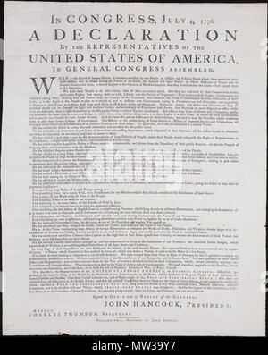 . This image is a digital version of the 'Dunlap Broadside' copy of the ...