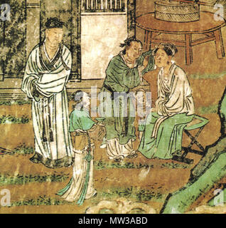 This painting, from the Yuan dynasty (1271-1368), attributed to an ...