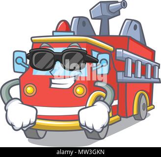 Super hero fire truck character cartoon Stock Vector Image & Art - Alamy