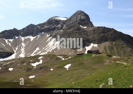 German alps, on the way to Kemptner Hütte, E5 Stock Photo - Alamy