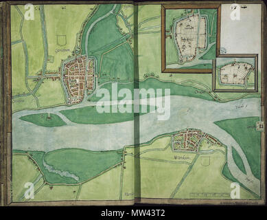 572 Stadskaart Woudrichem en Gorinchem 1545 door Jacob van Deventer ...