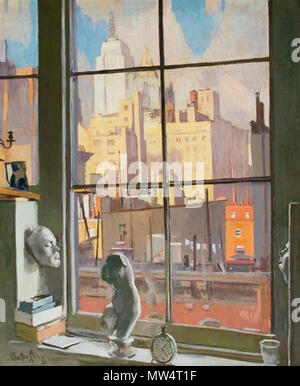 . Українська: George Oberteuffer, View from Studio Window, New York ...