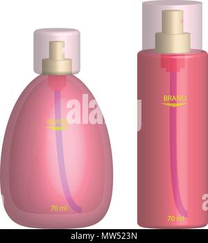 Woman perfume, illustration, vector on white background Stock Vector ...