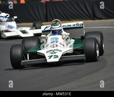 Mark Hazell, Williams FW07B, Masters Racing Legends, two races of ...