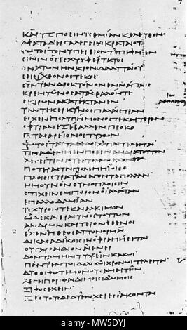 . English: Bacchylides, Dithyrambs XVIII 17-49 in London, British ...