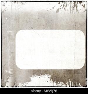 Grunge dripping banner or frame in black and white tones Stock Photo ...