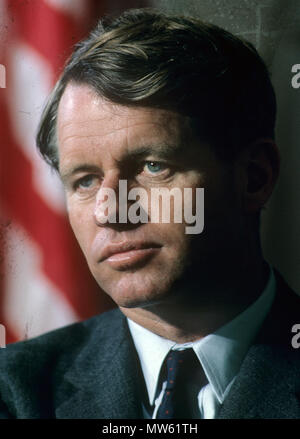 ROBERT F. KENNEDY (1925-1968) campaigning for the Presidency in San ...