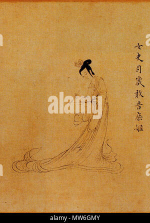 . English: Part of Scene 12 (The instructress) of the Song Dynasty ...