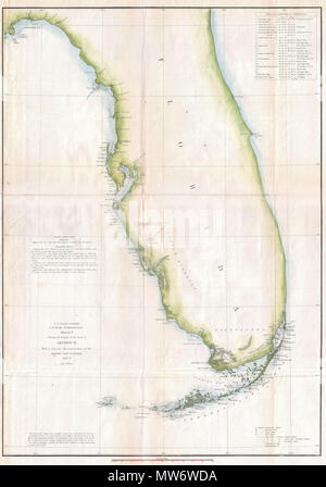 . General Reconnaissance of the Western Coast of Florida. English: A ...