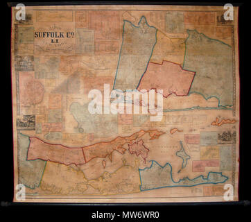 A map of Suffolk. A new map of the County of Suffolk, divided into ...