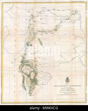 Map of the Black Hills from a reconnaissance by Capt. William Ludlow ...