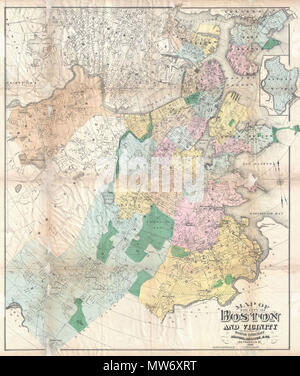 Map of Dorchester, Roxbury, and West Roxbury , Boston Mass., Maps ...