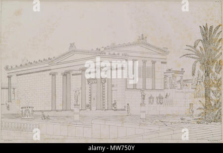 An ideal restoration of the temple Northwest view - Inwood Henry ...