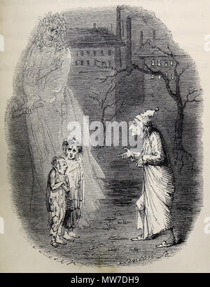19 A Christmas Carol, Ignorance and Want by John Leech Stock Photo - Alamy