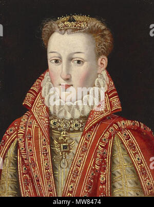 . Portrait of Anna of Austria, Queen of Spain (1549-1580) . 16th ...