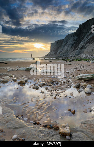 Sunset at Beachy Head, East Sussex, UK Stock Photo - Alamy