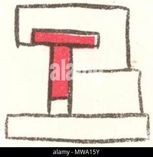 . The Aztec day sign calli (house). 16th century. Unknown 94 Calli ...