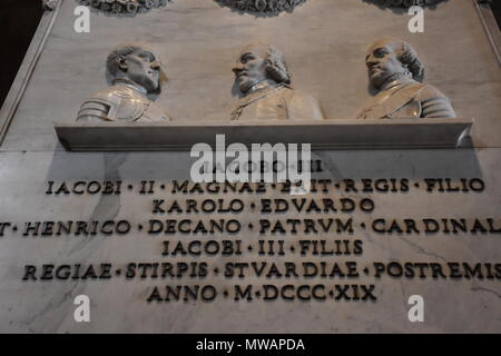 Memorial plaque at the Colosseum in Rome, Italy. The marble plaque ...