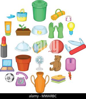 Domesticity linear icons set. Home, Family, Comfort, Routine, Housework ...