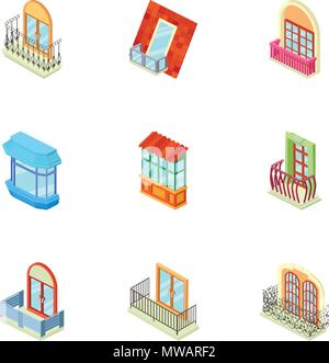Storefront icons set, isometric style Stock Vector Image & Art - Alamy