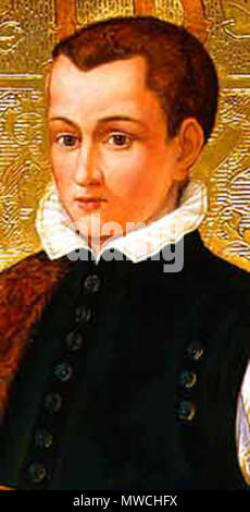 . Lord Guildford Dudley, husband of Lady Jane Grey. Painted in the 19th ...
