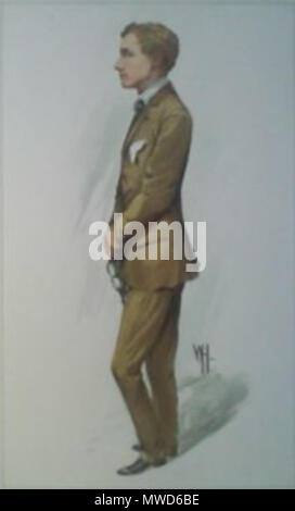 . Caricature of Mr Gustav Hamel. Caption read 'Flight'. 1912. Wallace ...