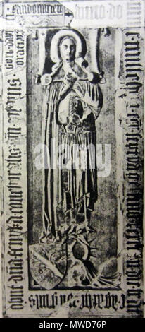 . English: Cracow, Franciscan Church, tomb of Femka Borkowa (c. 1373 ...