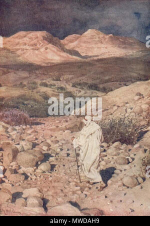 . Temptation of Jesus in desert. HOLE, WILLIAM: The Life of Jesus of ...
