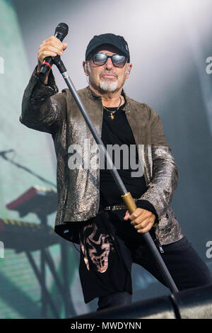 Beatrice Antolini performs on stage during Vasco Rossi's "Vasco Non ...