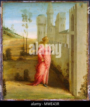 Workshop of Esther at the Palace Gate 1480 by Sandro Botticelli Stock ...