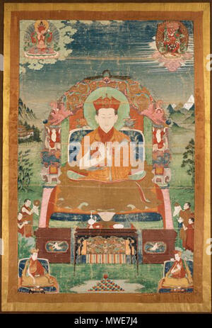 Tibetan Buddhism, Karma-Kagyu Lineage, altar with a Buddha figure ...