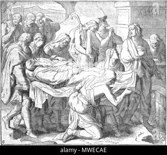 . English: Jacob's burial. 1873. Unknown 305 Jacob's burial Stock Photo ...