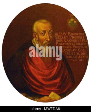 . Jan Brożek . Nieokreślony malarz krakowski 267 Jan BroCek portr Stock ...