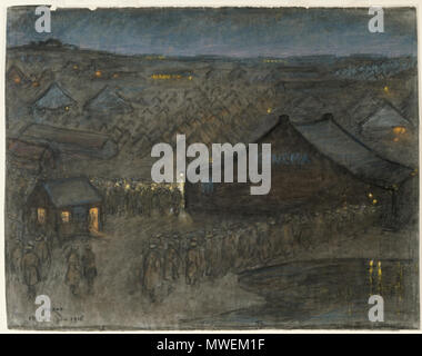 . English: pastel, gouache on grey paper picture by artist Iso Rae ...