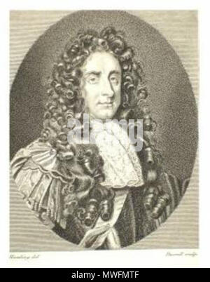 . Engraved portrait of Louis de Duras, 2nd Earl of Feversham . circa ...