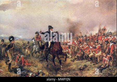 The Duke of Wellington at Waterloo, by Robert Alexander Hillingford ...