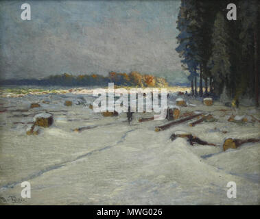 335 Karl Hanns Taeger Winterlandschaft Stock Photo - Alamy