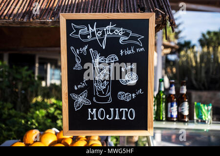 Mojito bar sign Stock Photo - Alamy