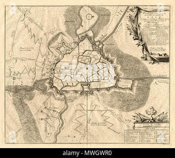. English: Map of Ghent by Dumont,1729 . 9 March 2012. Dumont 393 Map ...